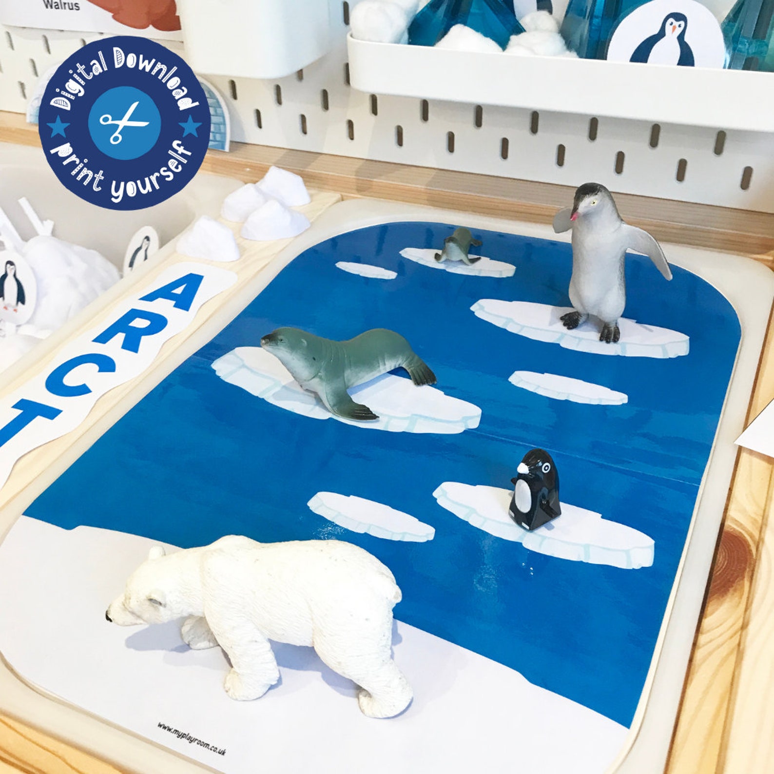 Arctic DIGITAL DOWNLOAD, Trofast Topper, Arctic Download, Flisat Lids ...