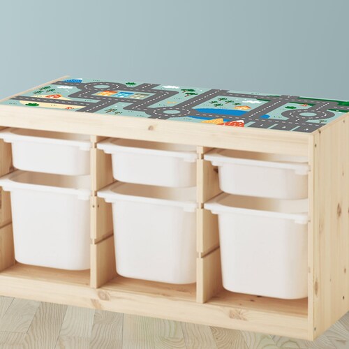 Black Road Sticker Set for IKEA Trofast Storage System - Etsy