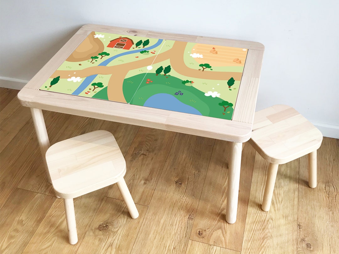 Farm STICKER for Ikea FLISAT Table sticker Only Stickers, Decals ...