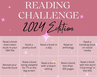 Reading Challenge Poster, A-Z Reading Challenge, 2024 TBR, Reading ...