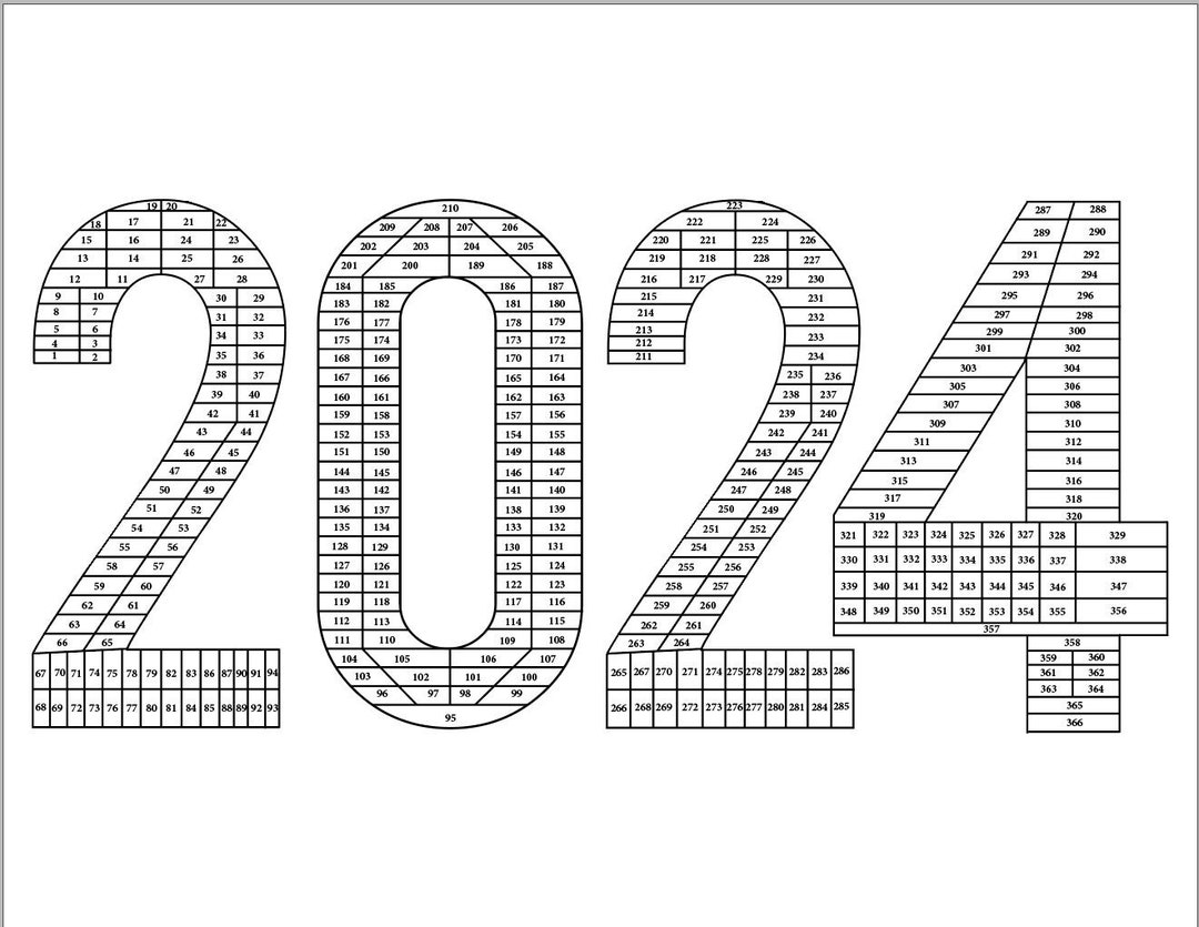 2024 Daily Habit Tracker Color Chart - Etsy