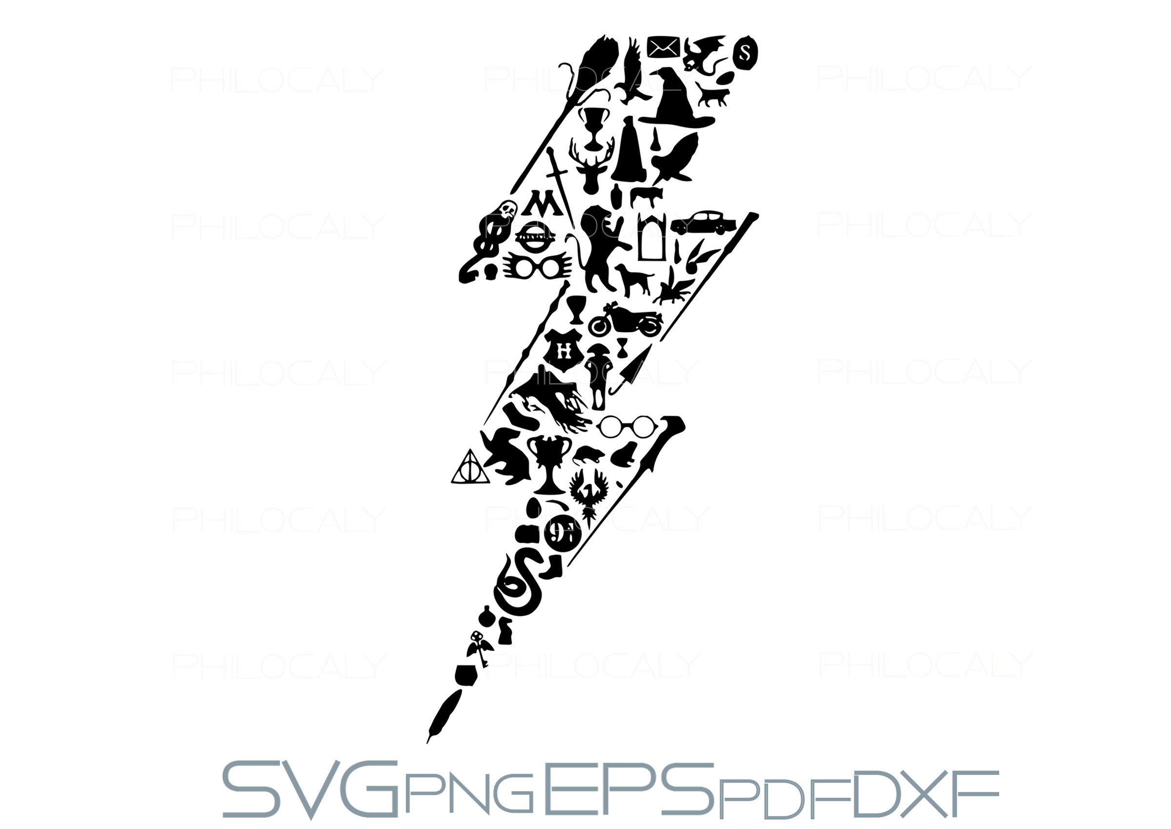 Buy Wizard Svg Png Hp Bolt Svg Png Hp Svg File For Cricut Hp Bolt ...