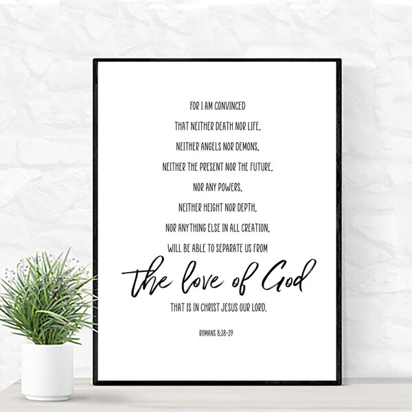 Romans 8 38 39 - Etsy