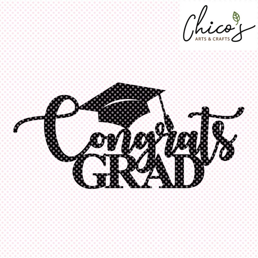 Congrats Grad Cake Topper / Graduation Cake Topper / Congrats Topper - Etsy