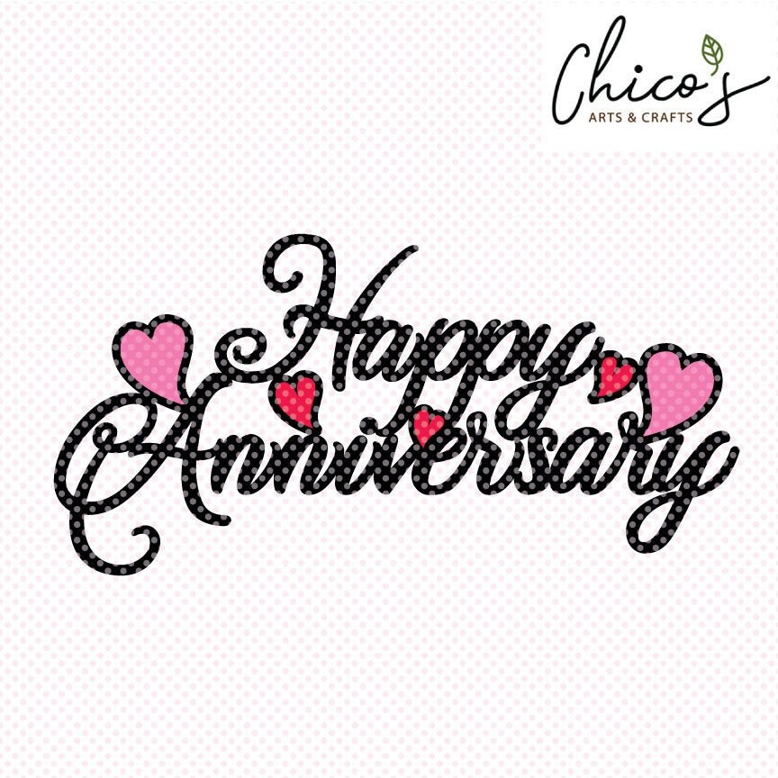 Happy Anniversary Svg Free Toppers
