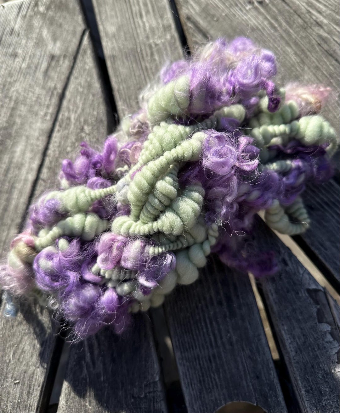 6 Yards Art Yarn | Handspun Yarn | Coiled Yarn | Bobble Yarn | Art Yarn ...
