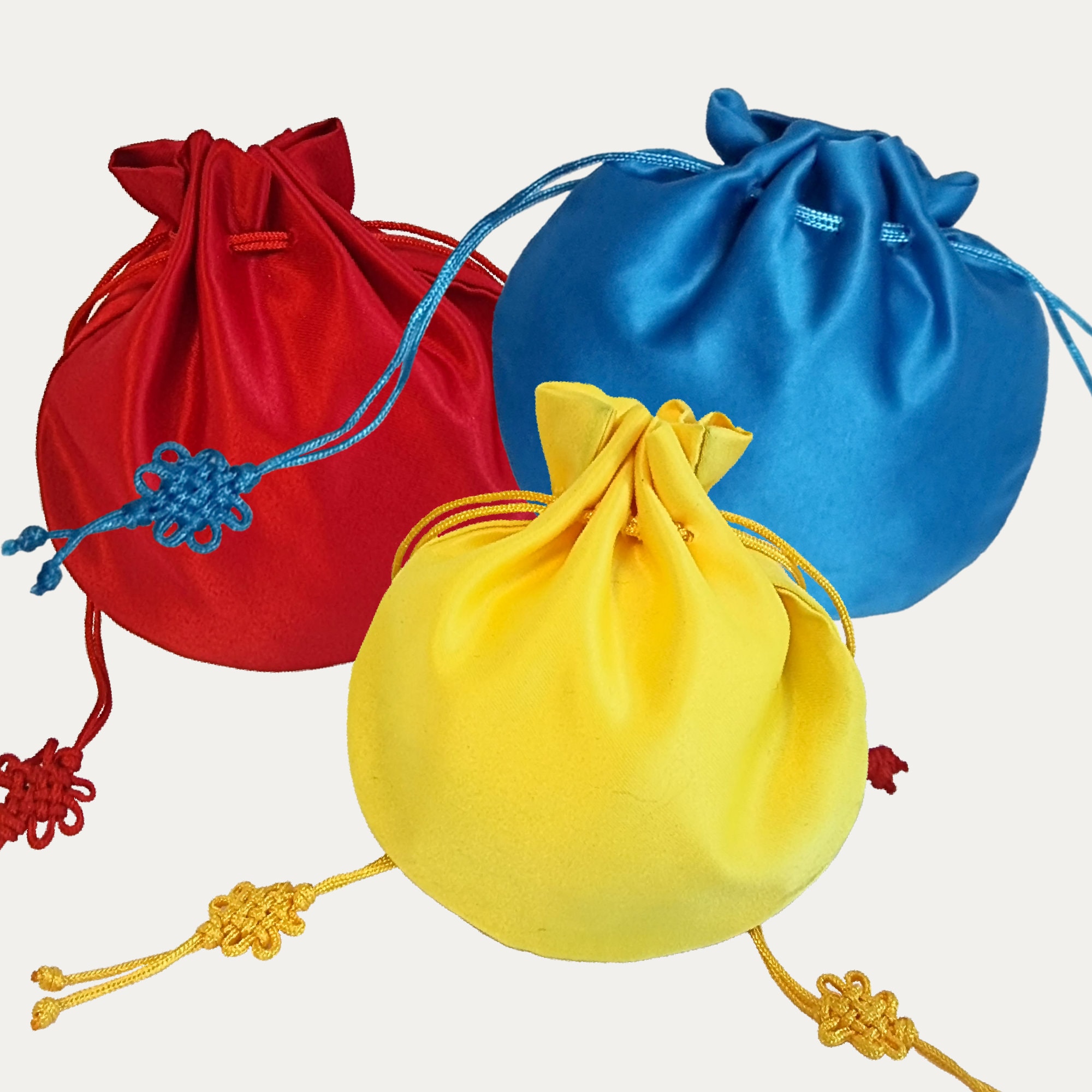 5PCS Set of Traditional Korean Good Luck Pouch, Lunar New Year Hanbok ...