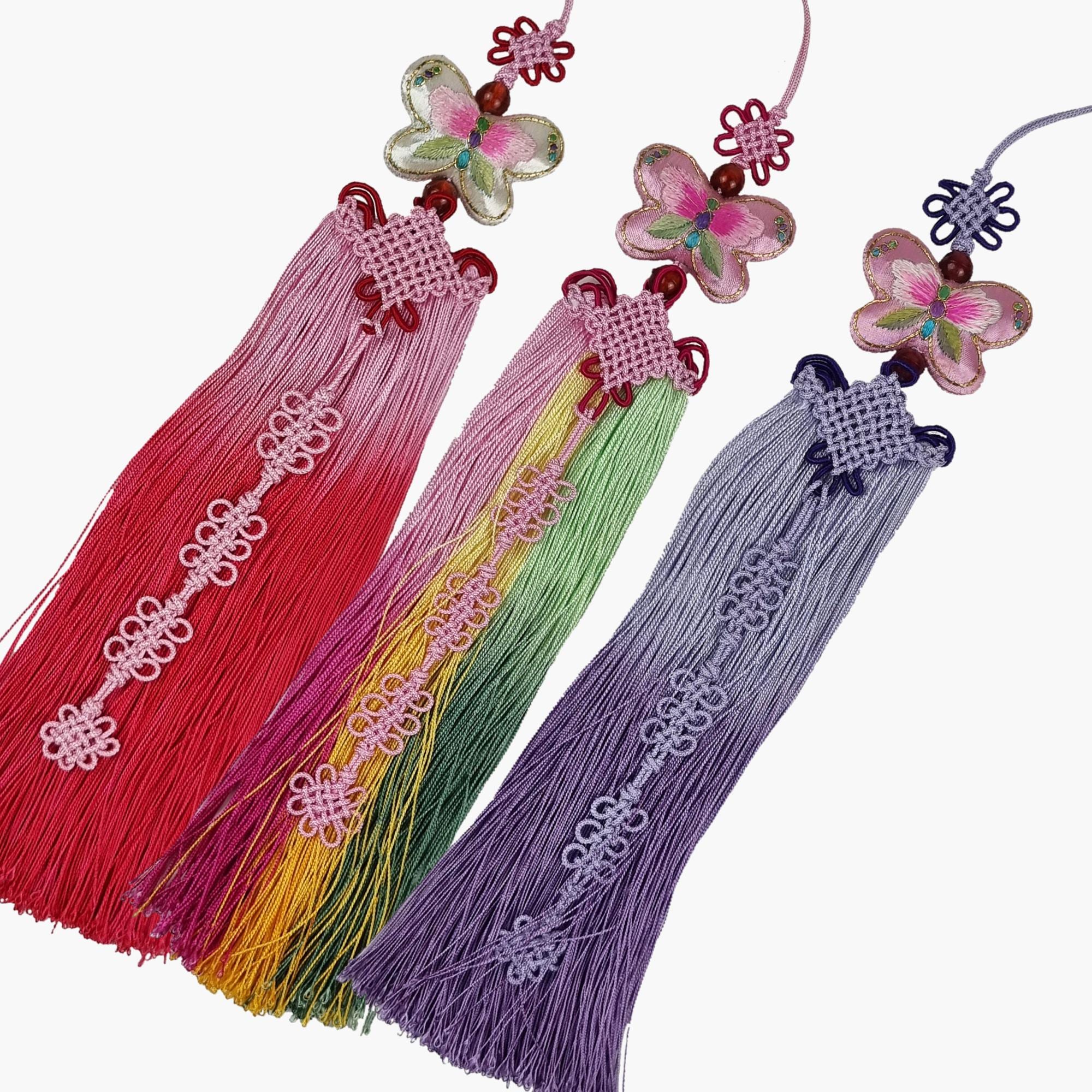 Mugunghwa in Butterfly Norigae Korean Tassel Charm, Traditional ...