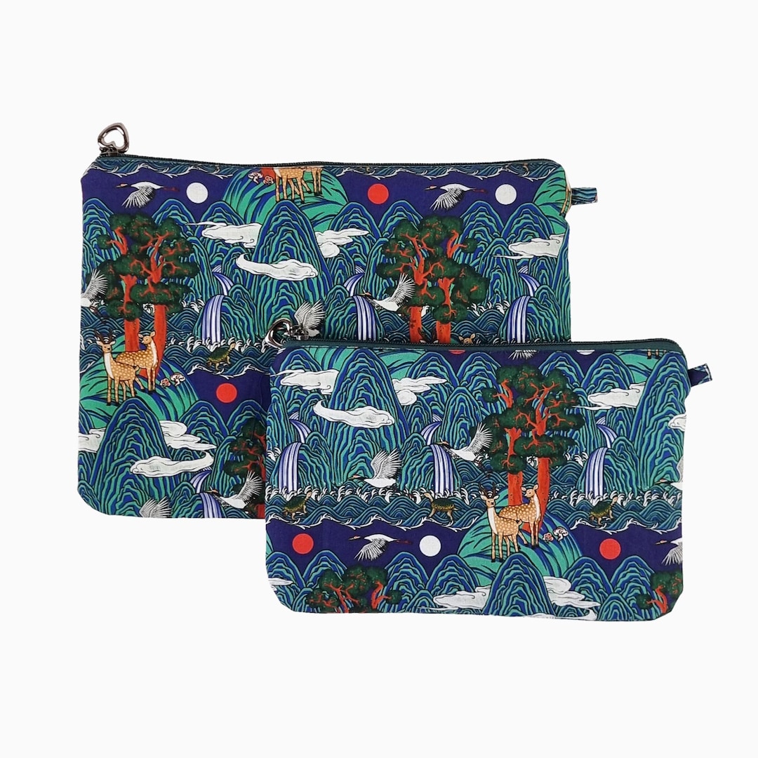 Ilwolobongdo Sipjangsaeng Korean Pouch, Sun Moon Five Peaks Cotton ...