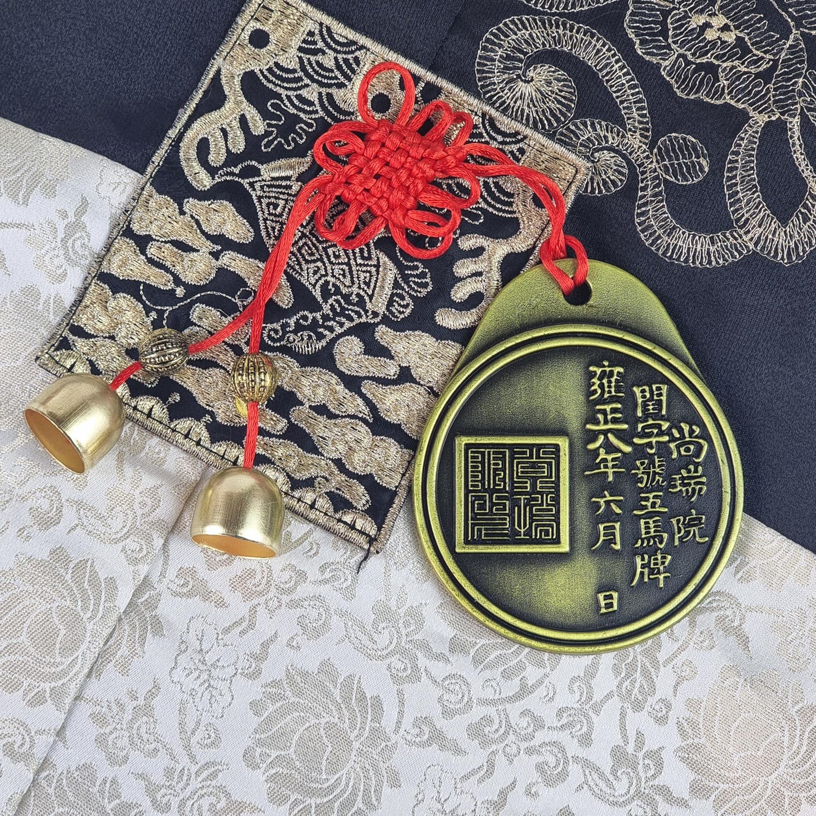Mapae Korean Horse Badge Keychain, Traditional Joseon Official Identity ...
