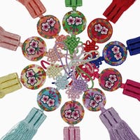 Mini Hanbok Ornament: Korean Traditional Dress Keychain - New Year Gift ...