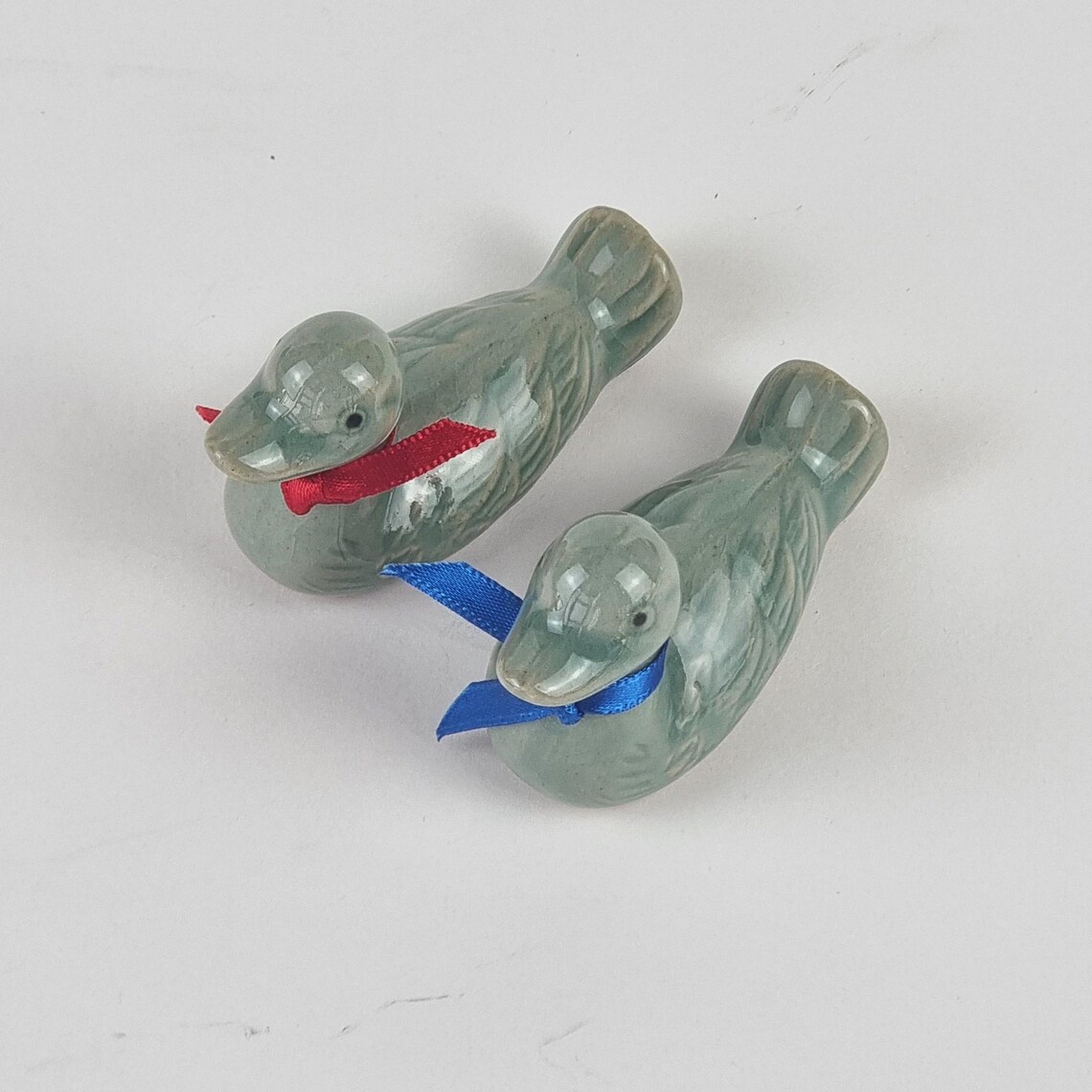 Celadon Mandarin Duck Korean Spoon & Chopstick Rest Set of 2, Wonang ...