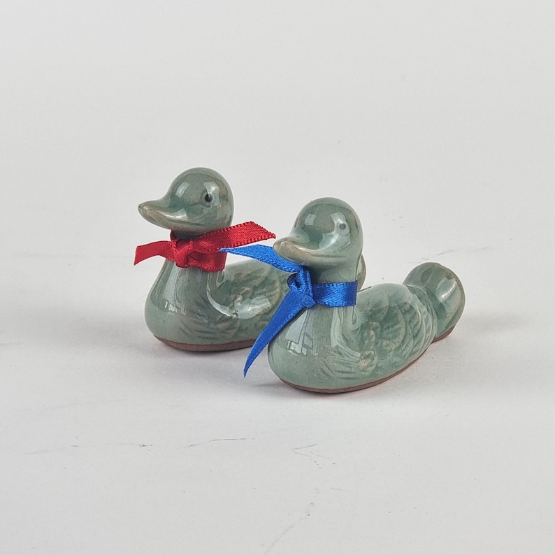 Celadon Mandarin Duck Korean Spoon & Chopstick Rest Set of 2, Wonang ...