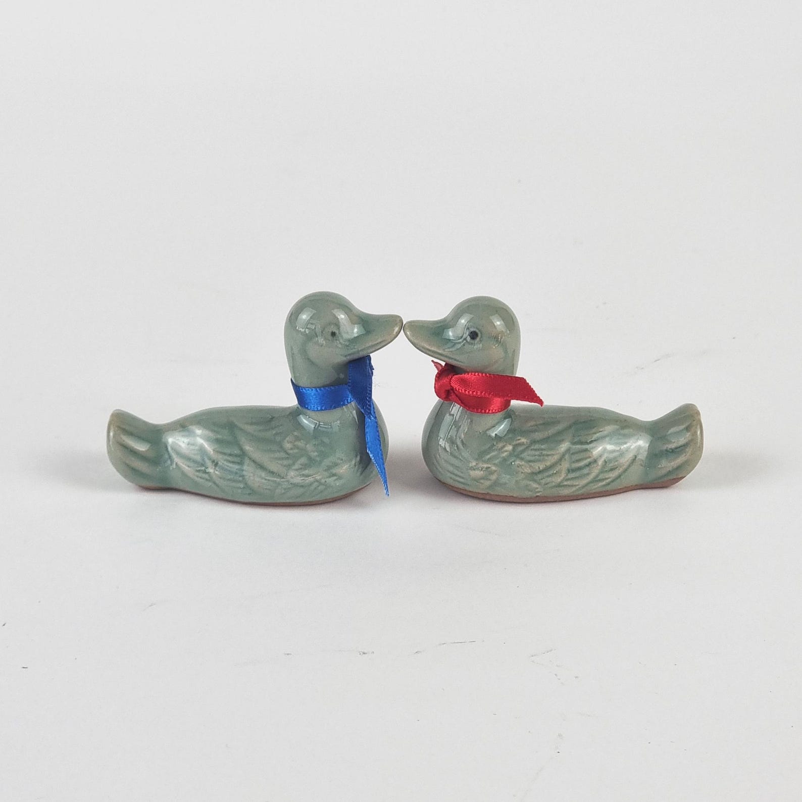 Celadon Mandarin Duck Korean Spoon & Chopstick Rest Set of 2, Wonang ...