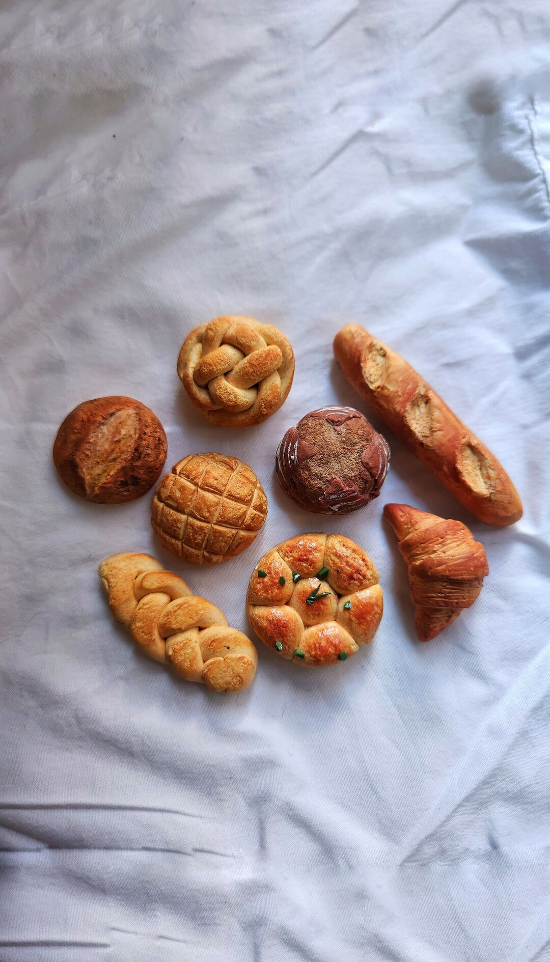 Mini Breads Polymer Clay Keychain, Earrings | Realistic Polymer Clay ...
