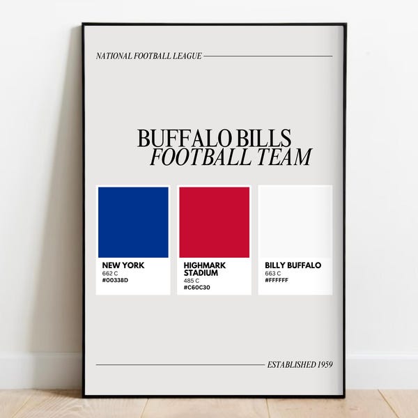 Buffalo Bills Poster - Etsy