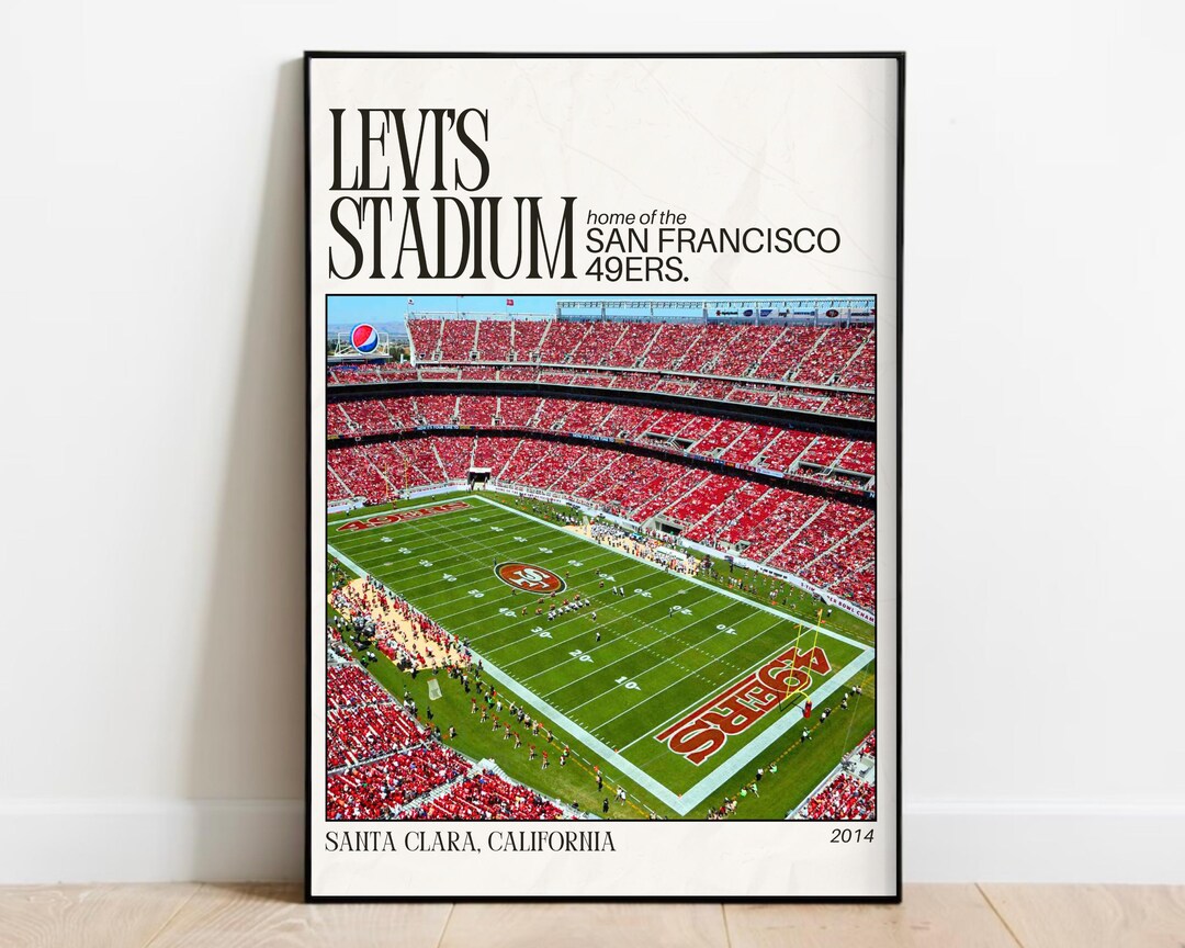 Levi's Stadium Print, San Francisco 49ers Poster, Levi’s Stadium Poster ...
