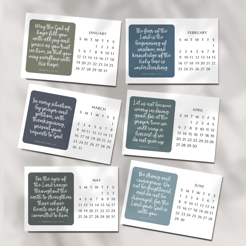 2025 Bible Verse Calendar - Etsy