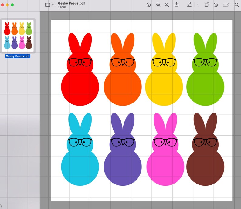 Bunny Clipart, Peeps Clipart, Easter Clipart, PNG PDF JPEG Clipart ...