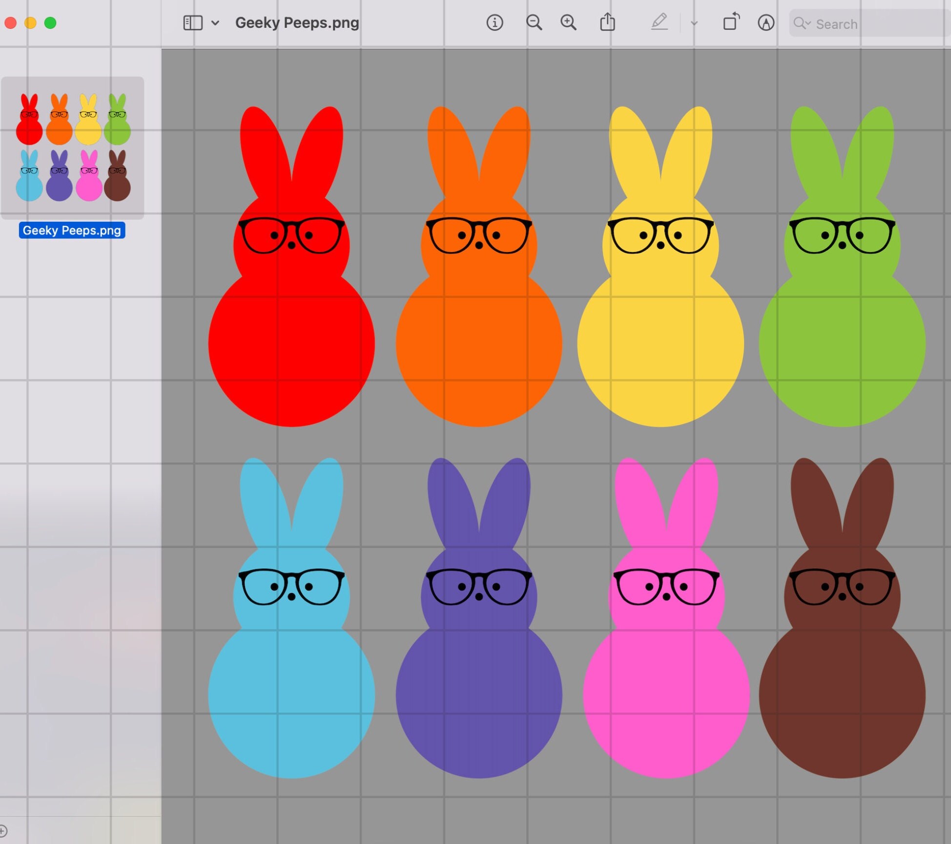 Bunny Clipart, Peeps Clipart, Easter Clipart, PNG PDF JPEG Clipart ...