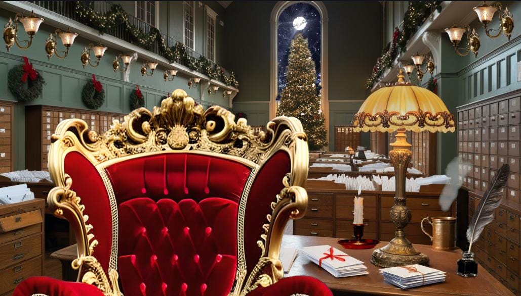 Santa Mailroom Animated Zoom Background - Etsy UK