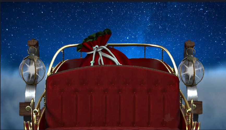 Animated Zoom Background Santa's New Ride - Etsy