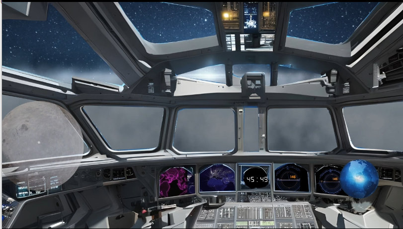 Spaceship Animated Zoom Background - Etsy