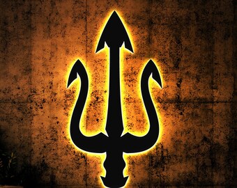 Trident Metal Sign - Etsy