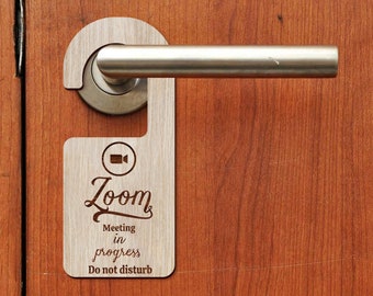 Zoom Door Sign - Etsy