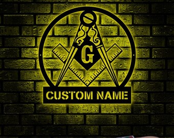 Metal Masonic Sign - Etsy