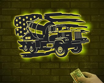 Concrete Mixer Truck Sign - Etsy