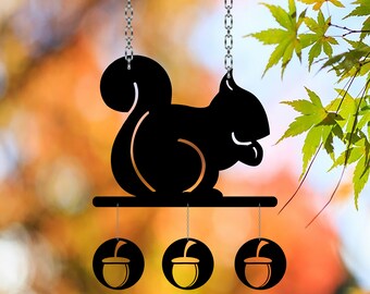 Squirrel Wind Chime - Etsy