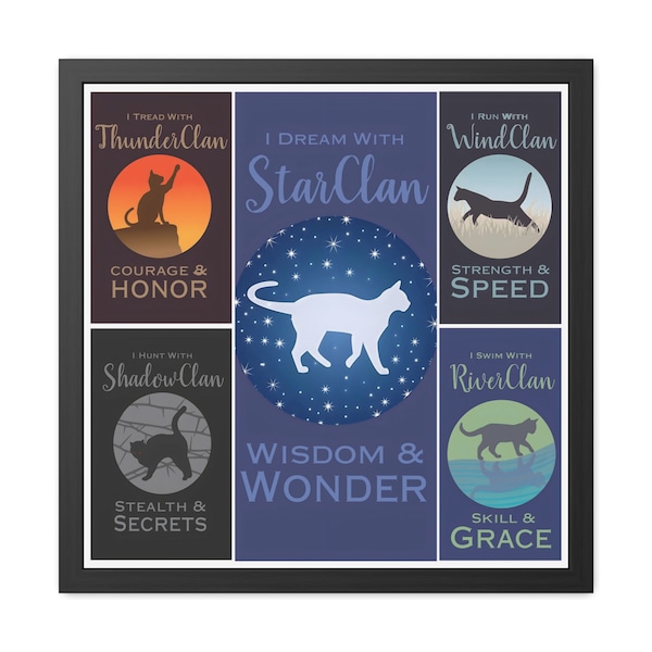 Warriors Cats of Clans Poster - Etsy