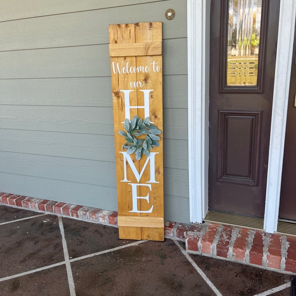 Personalized Standing Welcome Sign - Etsy