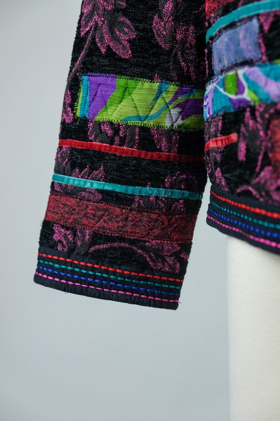 1980s Choices Quilted Patchwork Jacket - Gem