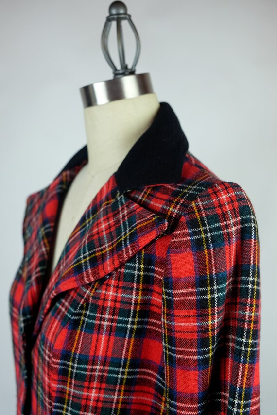 1970s Stewart Plaid Patch Pocket Blazer - Gem