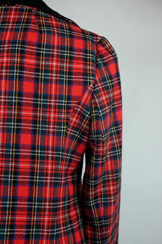 1970s Stewart Plaid Patch Pocket Blazer - Gem