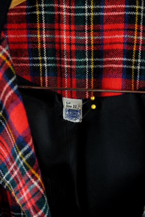 1970s Stewart Plaid Patch Pocket Blazer - Gem