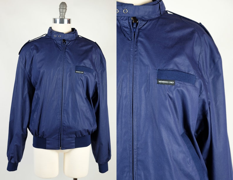 1980s Members Only Iconic Racer Jacket - Etsy