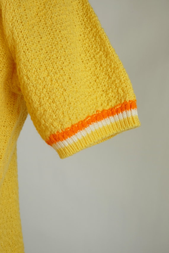 1960s Bobbie Brooks Yellow & Orange Mockneck Sweater - Gem