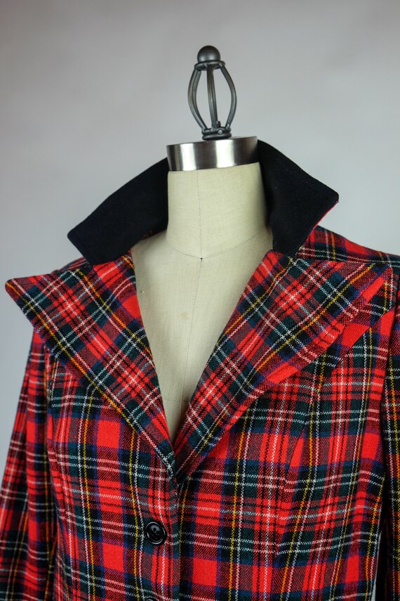 1970s Stewart Plaid Patch Pocket Blazer - Gem