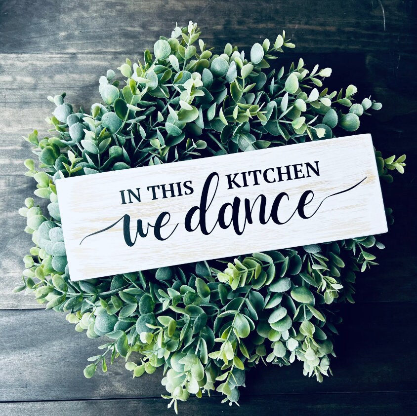 DIY in This Kitchen We Dance Sign SVG - Etsy
