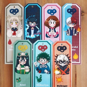 Chibi Heroes Laminated Bookmarks With Tassel - Etsy