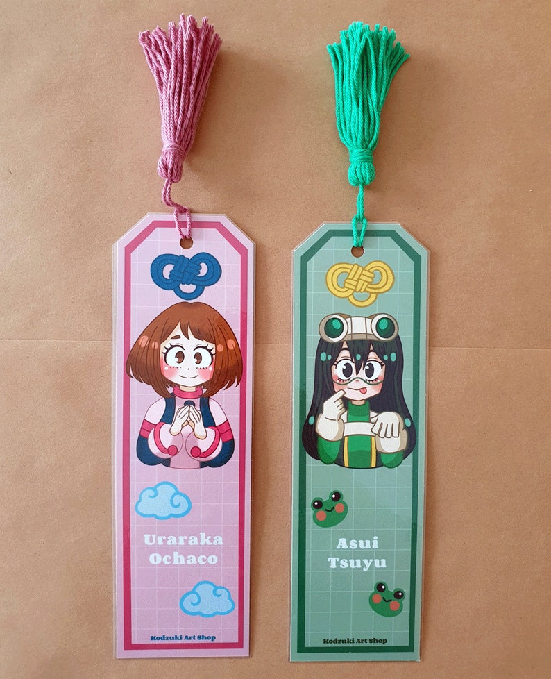 Chibi Heroes Laminated Bookmarks With Tassel - Etsy