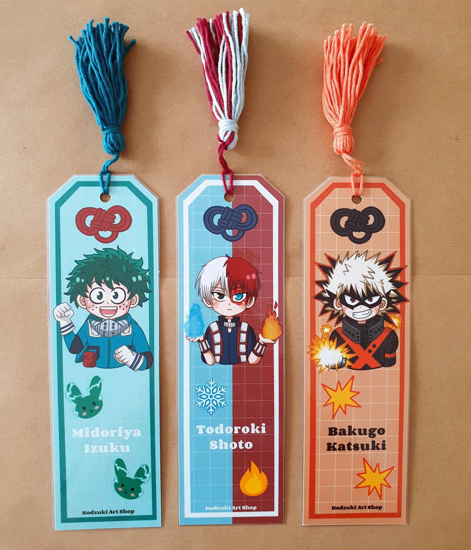 Chibi Heroes Laminated Bookmarks With Tassel - Etsy