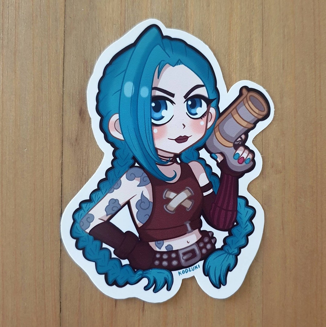 Jinx Sticker Arcane League of Legends Lol Cute Chibi - Etsy