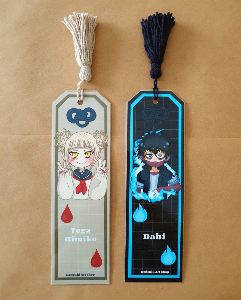Chibi Heroes Laminated Bookmarks With Tassel - Etsy