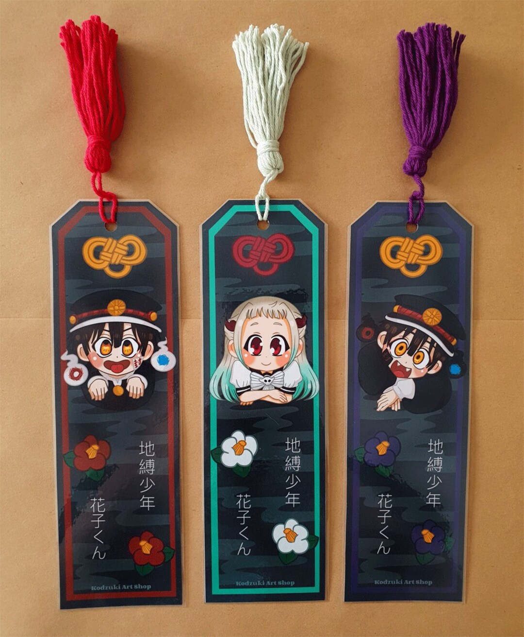 Toilet-bound Hanako-kun Laminated Bookmarks With Tassels| Hanako, Nene ...