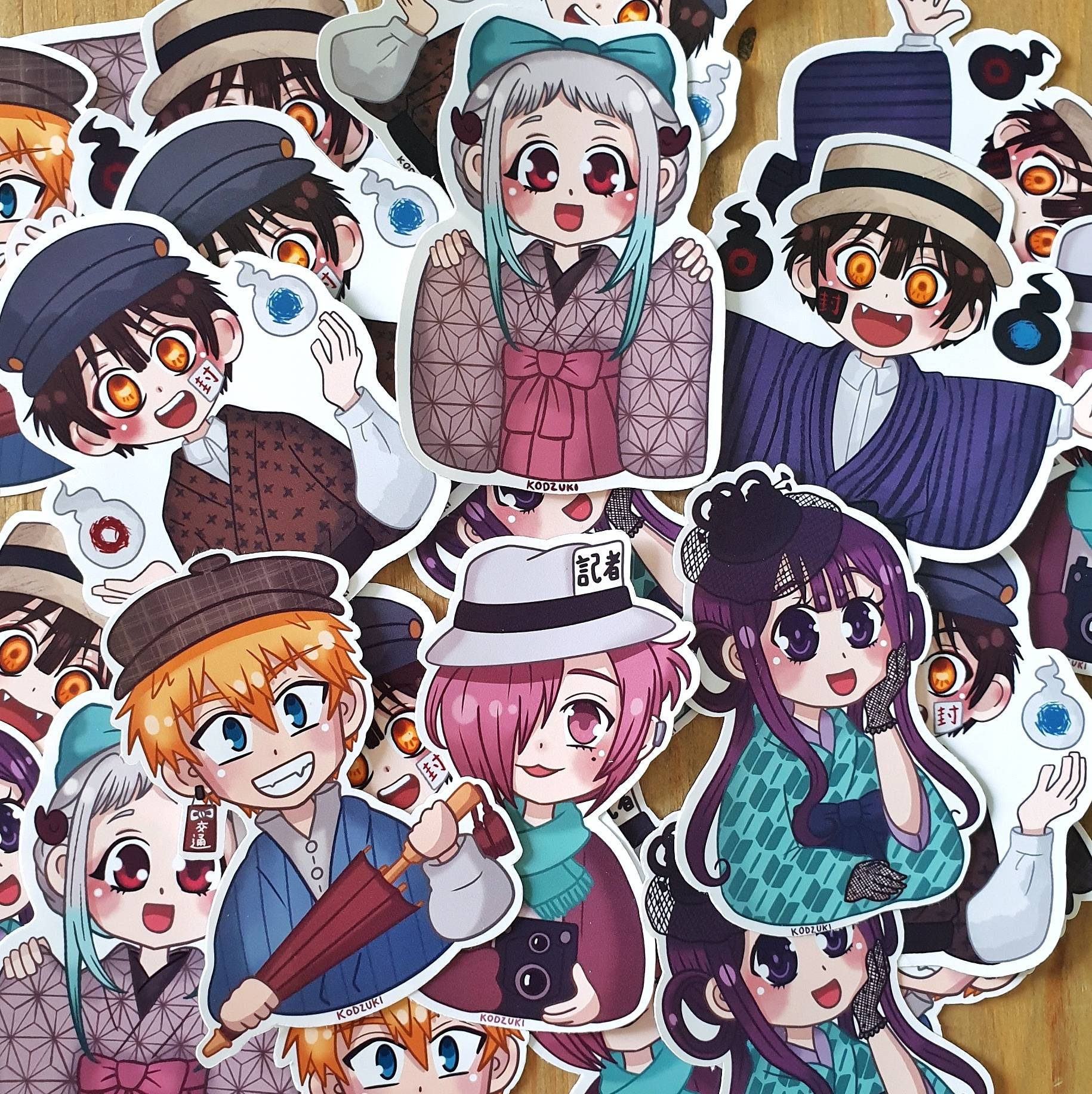 Toilet-bound Hanako-kun stickers Hanako Nene Tsukasa Aoi | Etsy