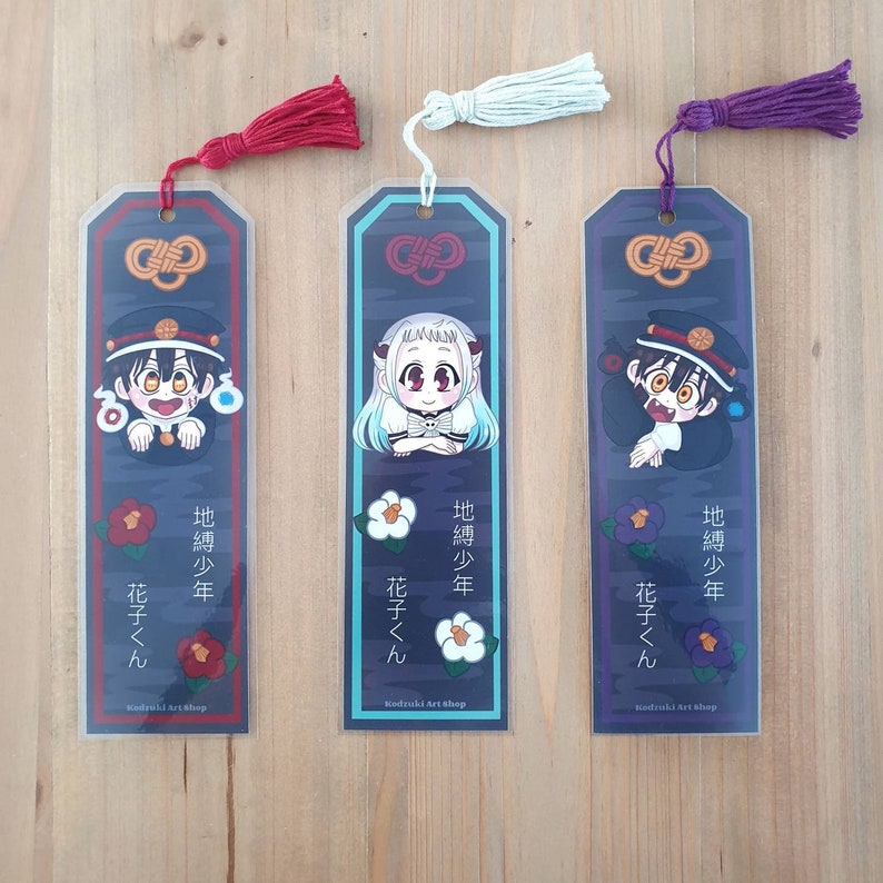 Toilet-bound Hanako-kun Laminated Bookmarks With Tassels | Etsy